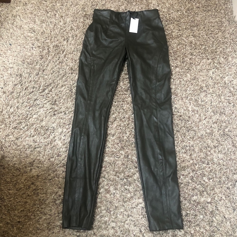 Byron Lars Beauty Mark Vegan Leather Olive Sz 2 - Gem